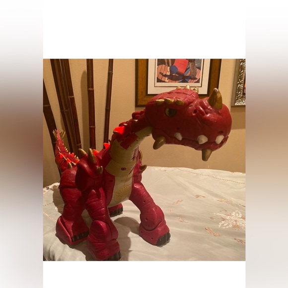 Toys | Fisher Price Imaginext Spike Red Dinosaur Large Wremote New ...